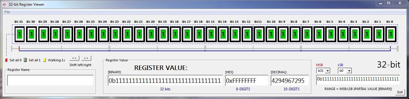 32-bit Register / Numbers Viewer - Development PCBs